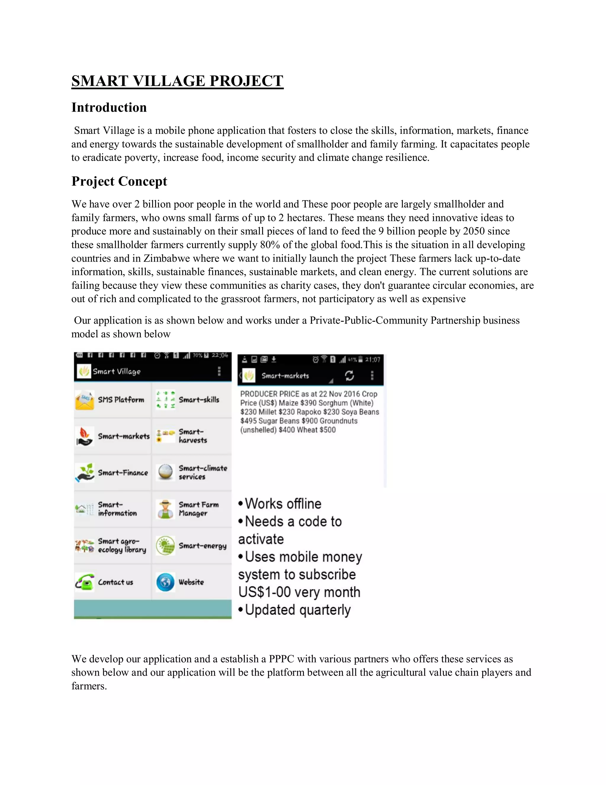 Concept note - Smart Villages | PDF