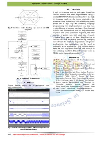 Speed and Torque Control Challenge of PMSM | PDF