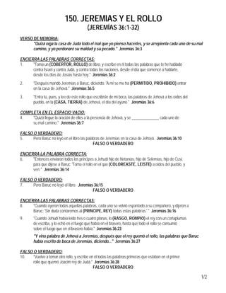 150 jeremias y el rollo | PDF
