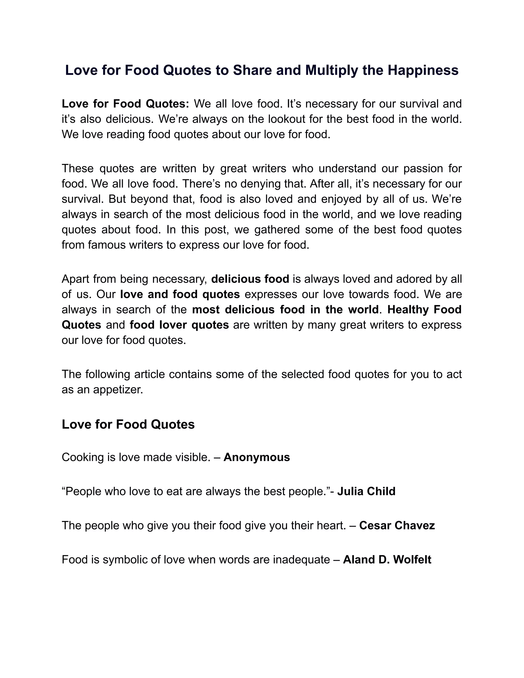 150 Love for Food Quotes to Share and Multiply the Happiness.pdf