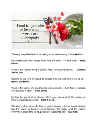 150 Love for Food Quotes to Share and Multiply the Happiness.pdf