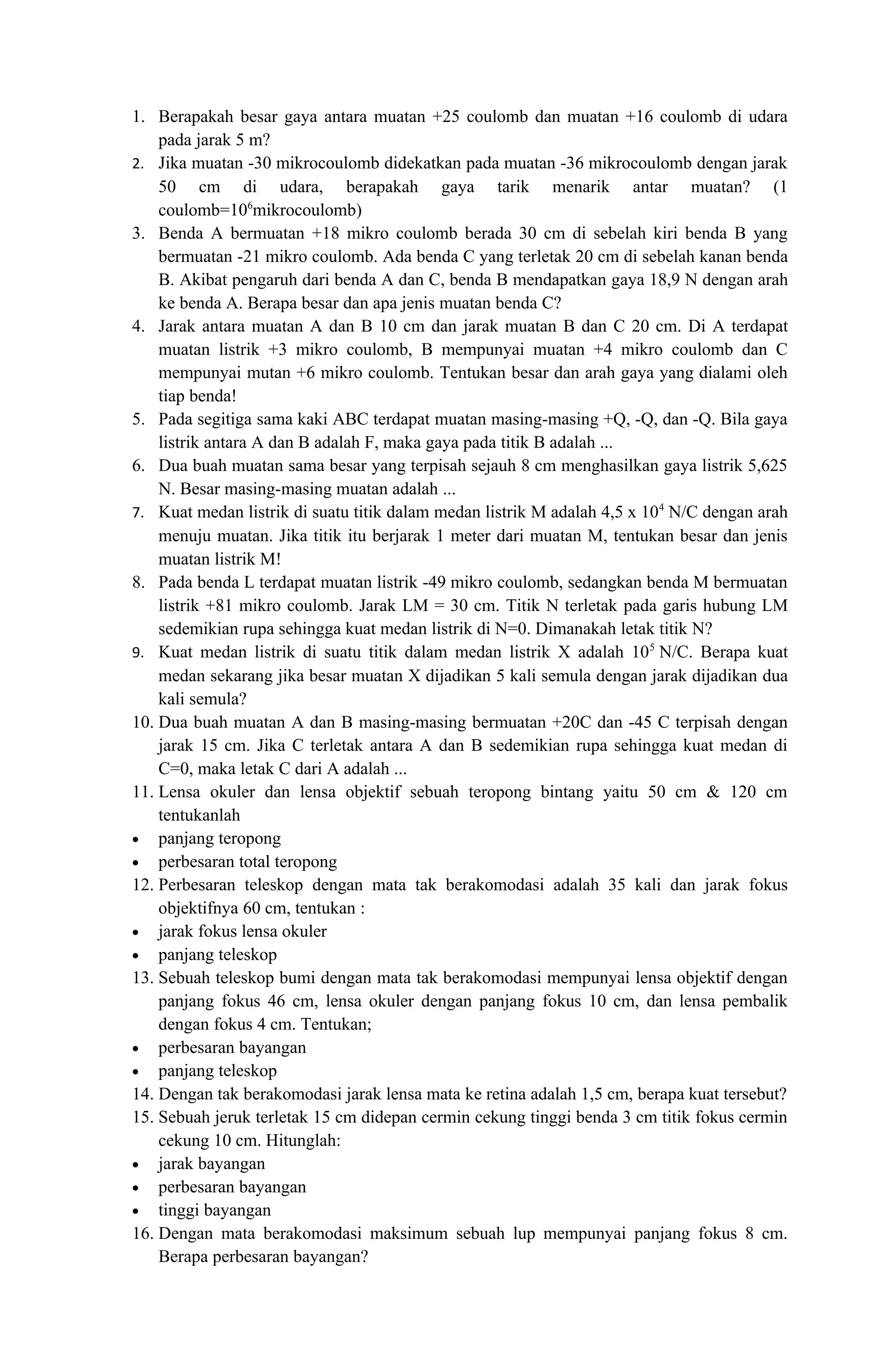 150 soal fisika smp | PDF