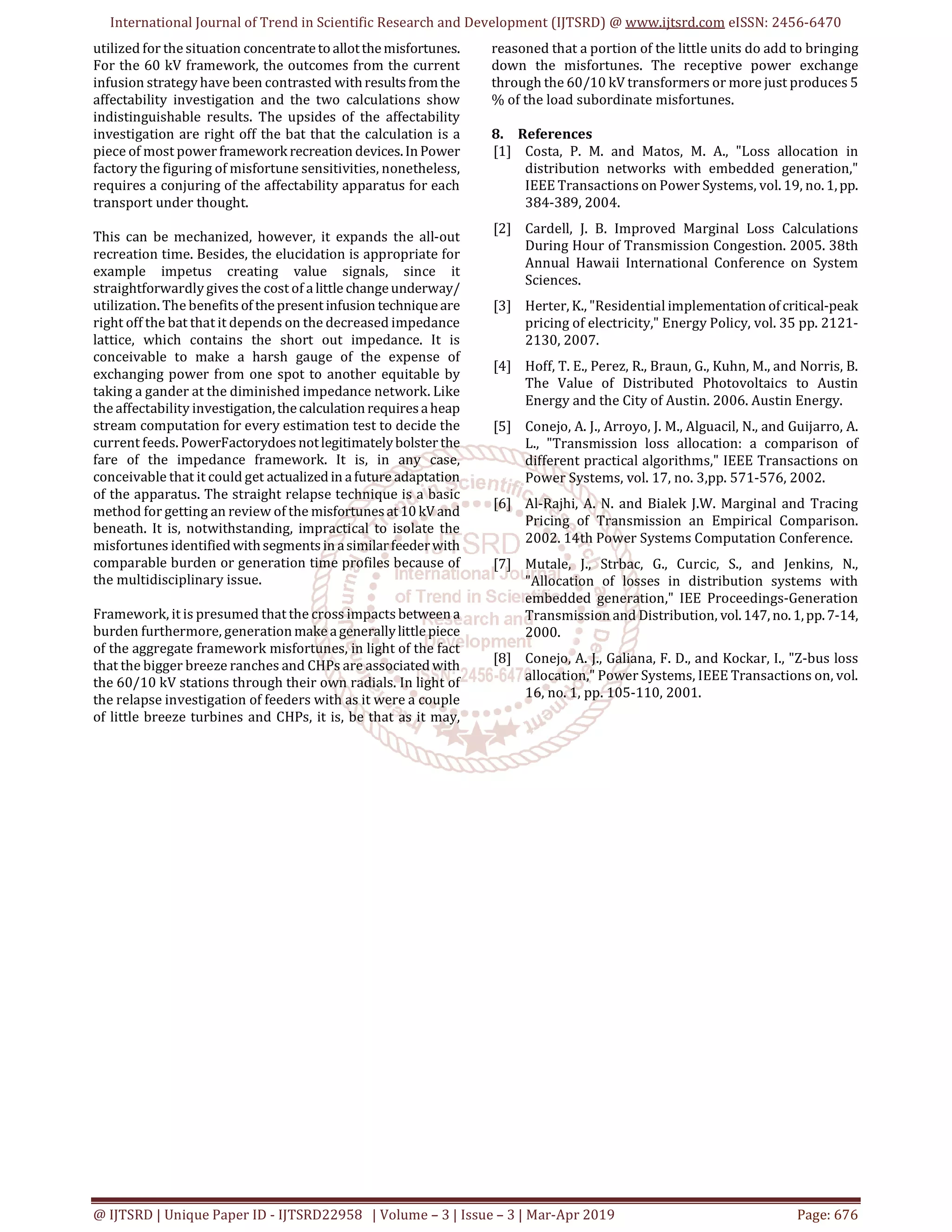 Study on Loss Allocation of Power Distribution Network with Distributed Generation | PDF | Gas ...