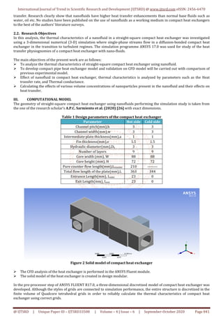 Thermal Performance of Diffusion Bonded Compact Heat Exchangers using Al2O3 Water Nanofluid | PDF