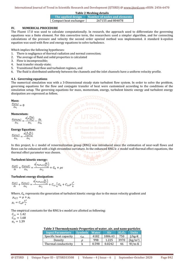 Thermal Performance of Diffusion Bonded Compact Heat Exchangers using Al2O3 Water Nanofluid | PDF