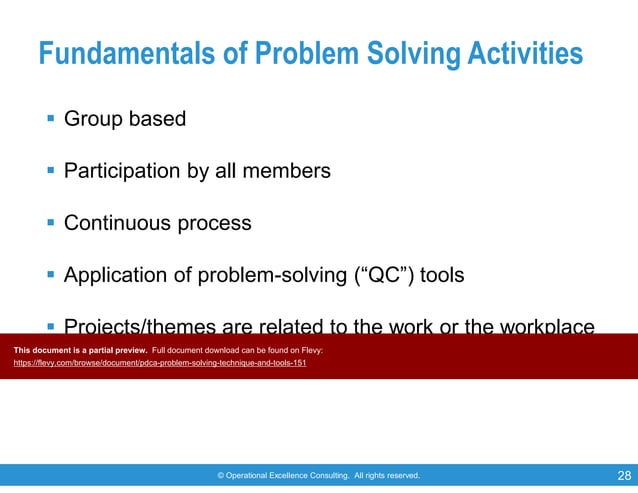 PDCA Problem Solving Technique & Tools | PDF | Business | Business and Finance