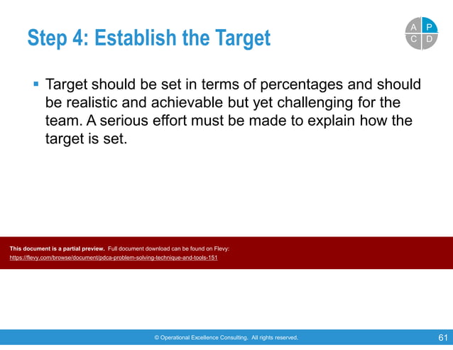 PDCA Problem Solving Technique & Tools | PDF | Business | Business and ...