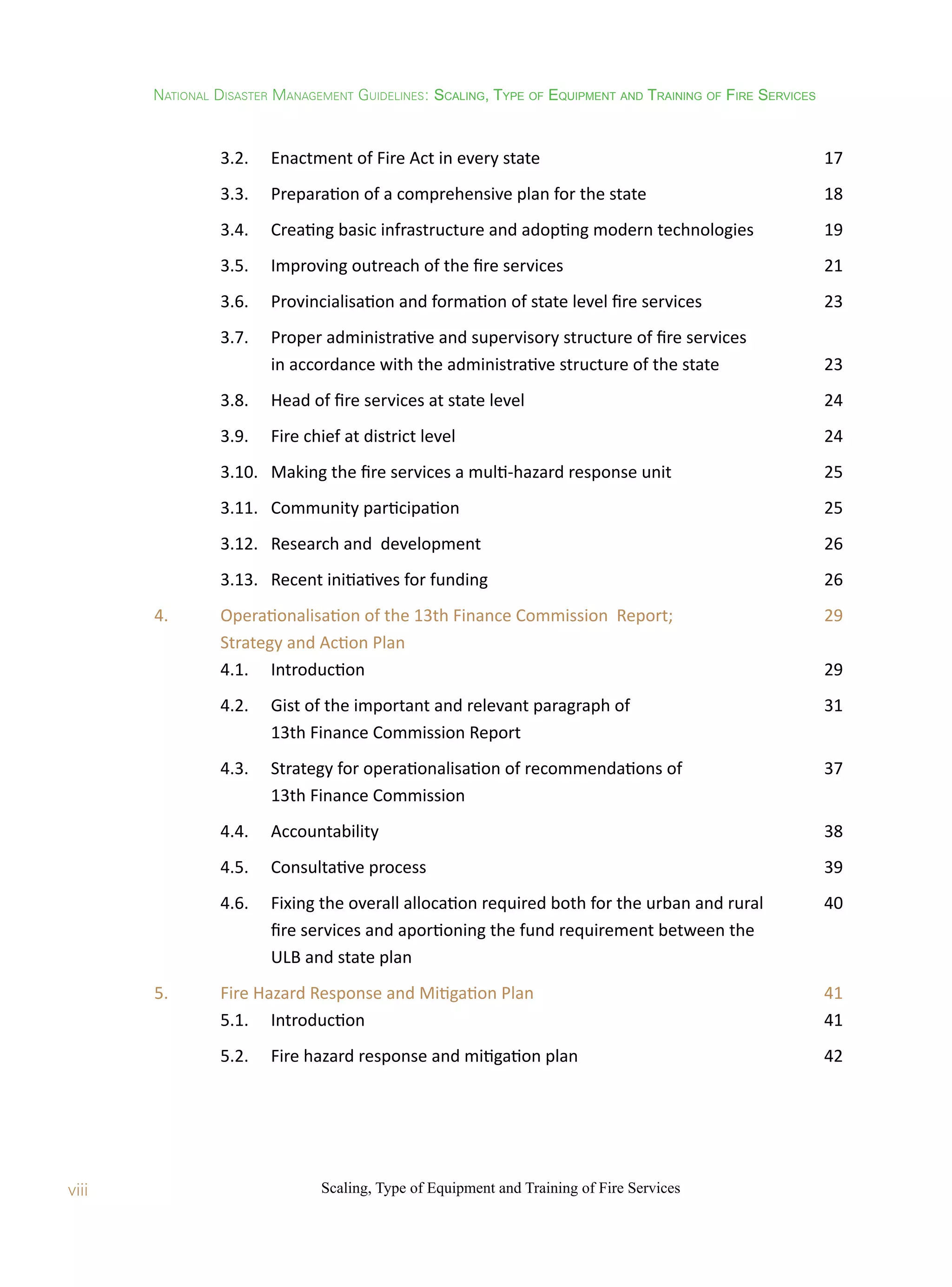 National Disaster Management Guidelines: Scaling, Type of Equipment and ...