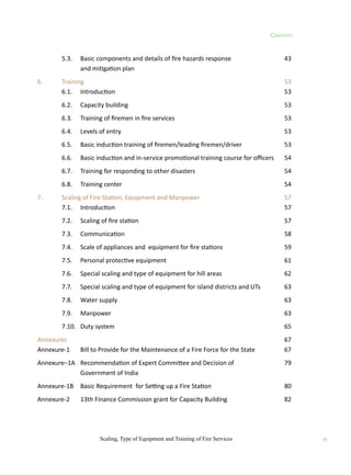 National Disaster Management Guidelines: Scaling, Type of Equipment and ...