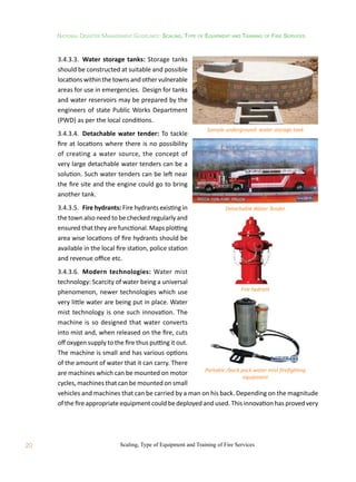 National Disaster Management Guidelines: Scaling, Type of Equipment and ...
