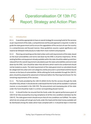 National Disaster Management Guidelines: Scaling, Type of Equipment and ...