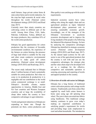 Mapping cotton value chain of Ethiopia | PDF