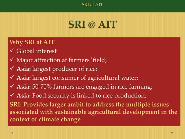 1510 - Farmer Adaptation of System of Rice Intensification (SRI ...