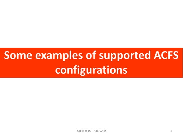 Oracle Acfs High Availability Nfs Services Hanfs Pptx Operating