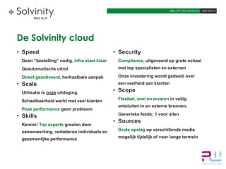 Solvinity | Big Data: Ability to Execute | PPTX | Computing ...