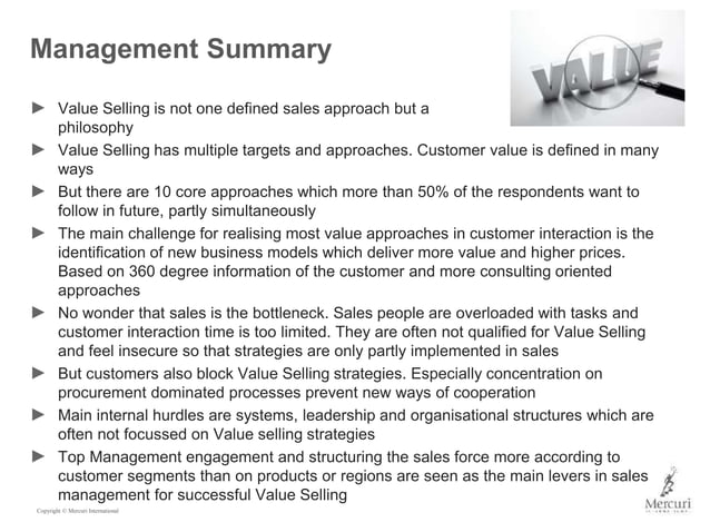 Value selling revisited | PPTX