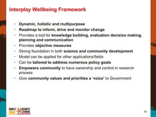 Social and Cultural Indicators from the Interplay Wellbeing Framework ...