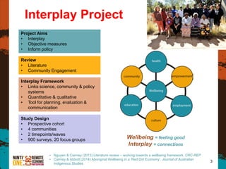 Social and Cultural Indicators from the Interplay Wellbeing Framework ...