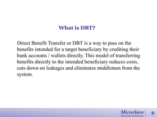 151023_dbt readiness assessment microsave | PPT