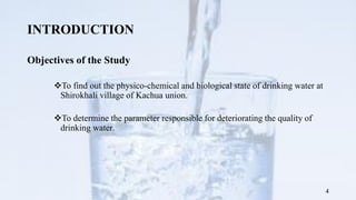 Study on Drinking Water Quality at Shirokhali Village in Kachua ...