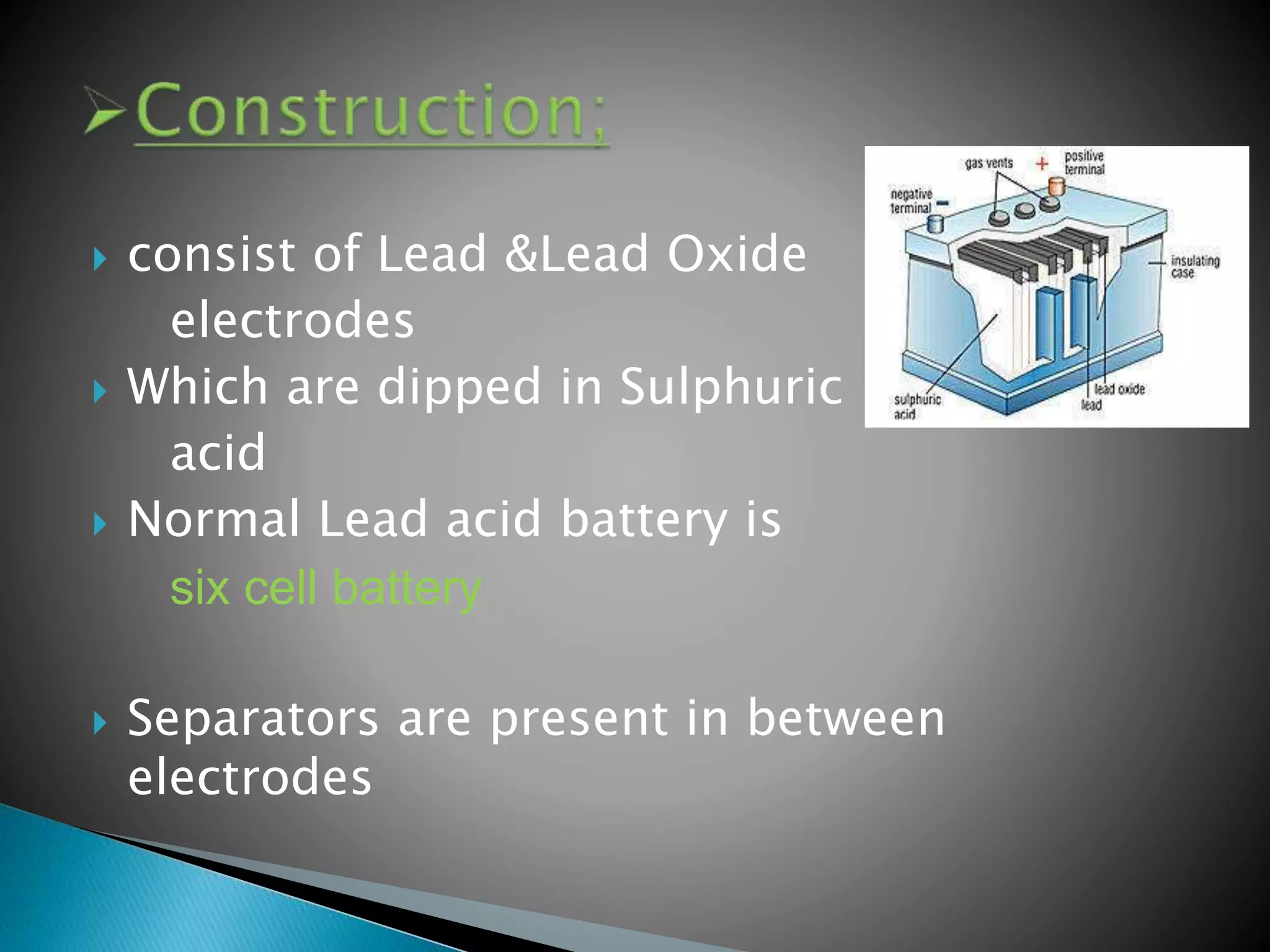 lead acid battery | PPTX