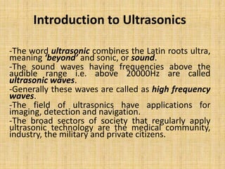 ultrasonic | PPTX | Physics | Science