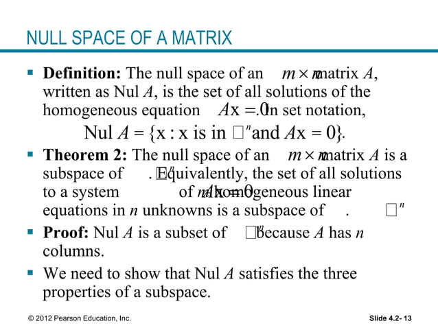 vector space and subspace | PPTX | Programming Languages | Computing