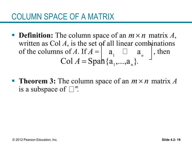 vector space and subspace | PPTX | Programming Languages | Computing
