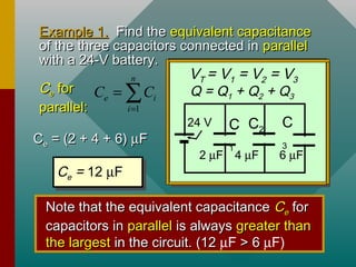 series and parallel connection of capacitor | PPT