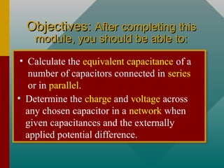 series and parallel connection of capacitor | PPT