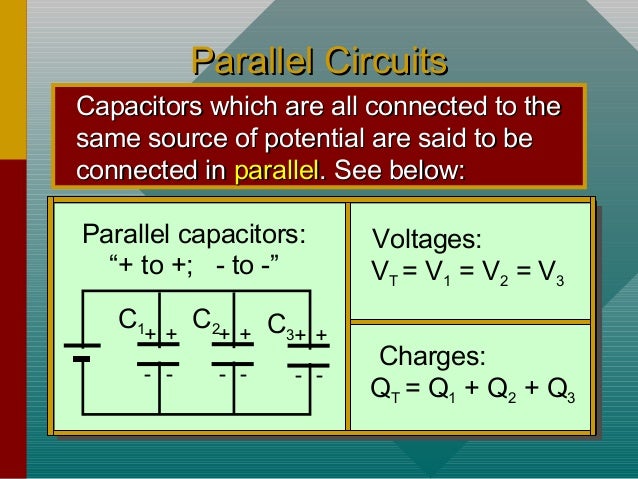 series and parallel connection of capacitor