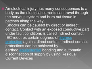 safety from electric shock | PPTX