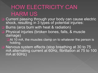safety from electric shock | PPTX