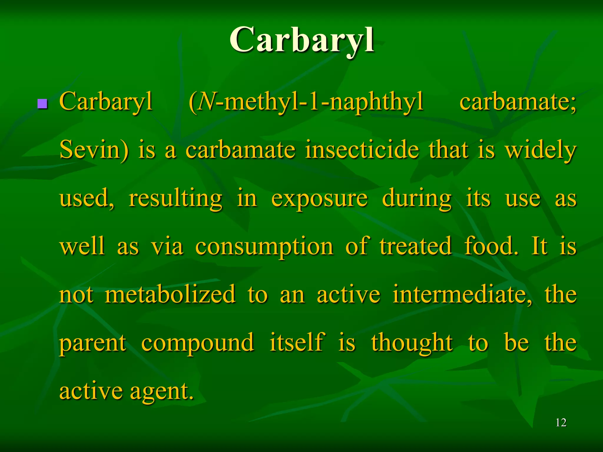 Pesticide formulation & available form of organo -chlorinate , carbamate & carbaryl | PPT