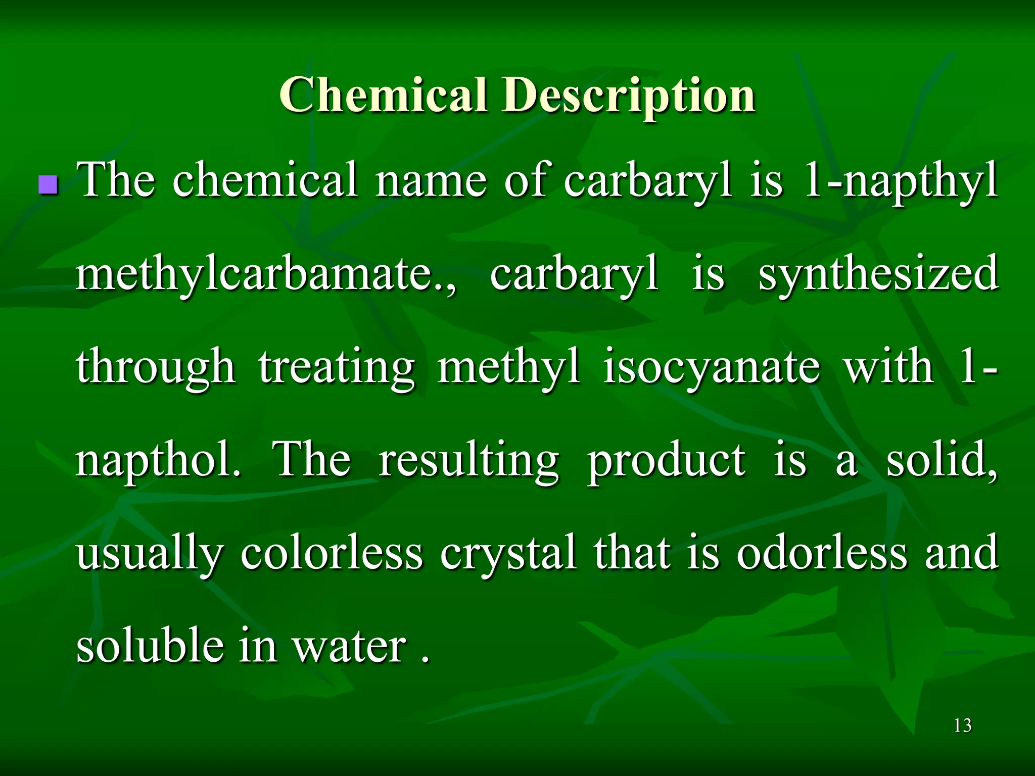 Pesticide formulation & available form of organo -chlorinate , carbamate & carbaryl | PPT