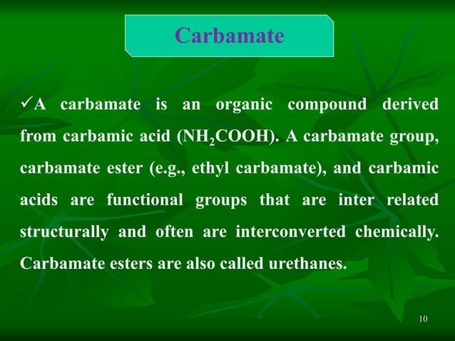 Pesticide formulation & available form of organo -chlorinate , carbamate & carbaryl | PPT