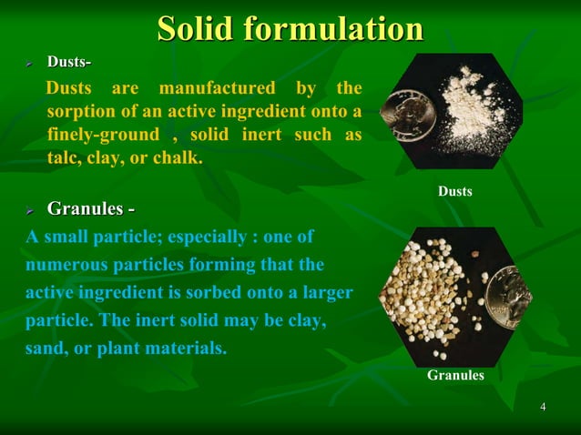 Pesticide formulation & available form of organo -chlorinate , carbamate & carbaryl | PPT