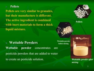 Pesticide formulation & available form of organo -chlorinate ...