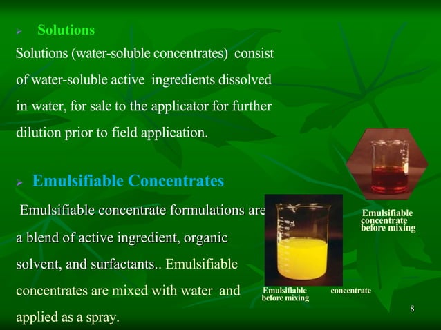 Pesticide formulation & available form of organo -chlorinate , carbamate & carbaryl | PPT