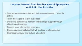Dr. Lauri Hicks - Out-Patient Antibiotic Resistance (AMR) Issues | PPTX