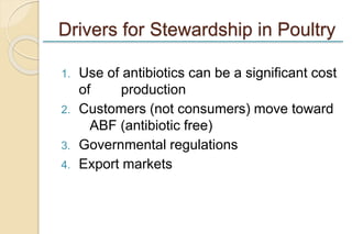 Dr. Chuck Hofacre - Antibiotic Stewardship for Poultry | PPTX