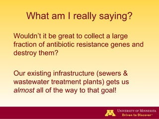 Dr. Tim Lapara - Stewardship and the Environment - Wastewater Treatment ...