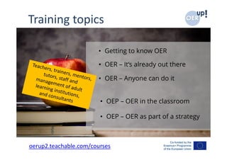 OERup! OER uptake in adult education | PDF