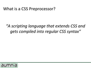 Sass: An Introduction | PPT | Programming Languages | Computing