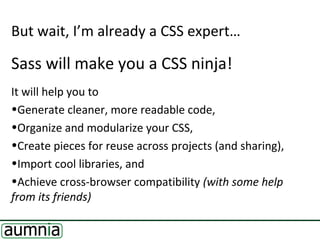 Sass: An Introduction | PPT | Programming Languages | Computing