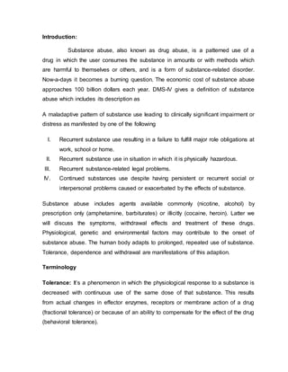 Drug Abuse | DOCX