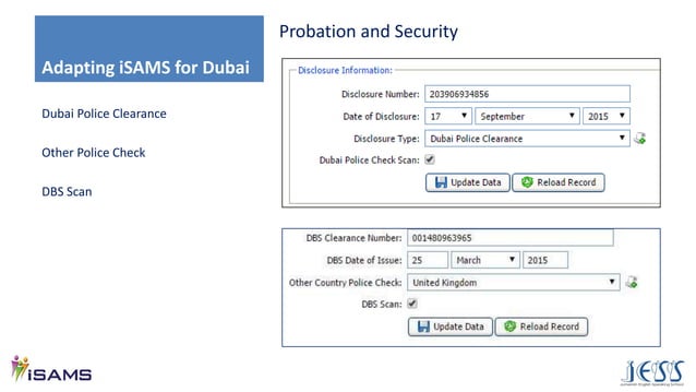 Adapting iSAMS for Dubai - How JESS is using the iSAMS HR module | PPTX ...