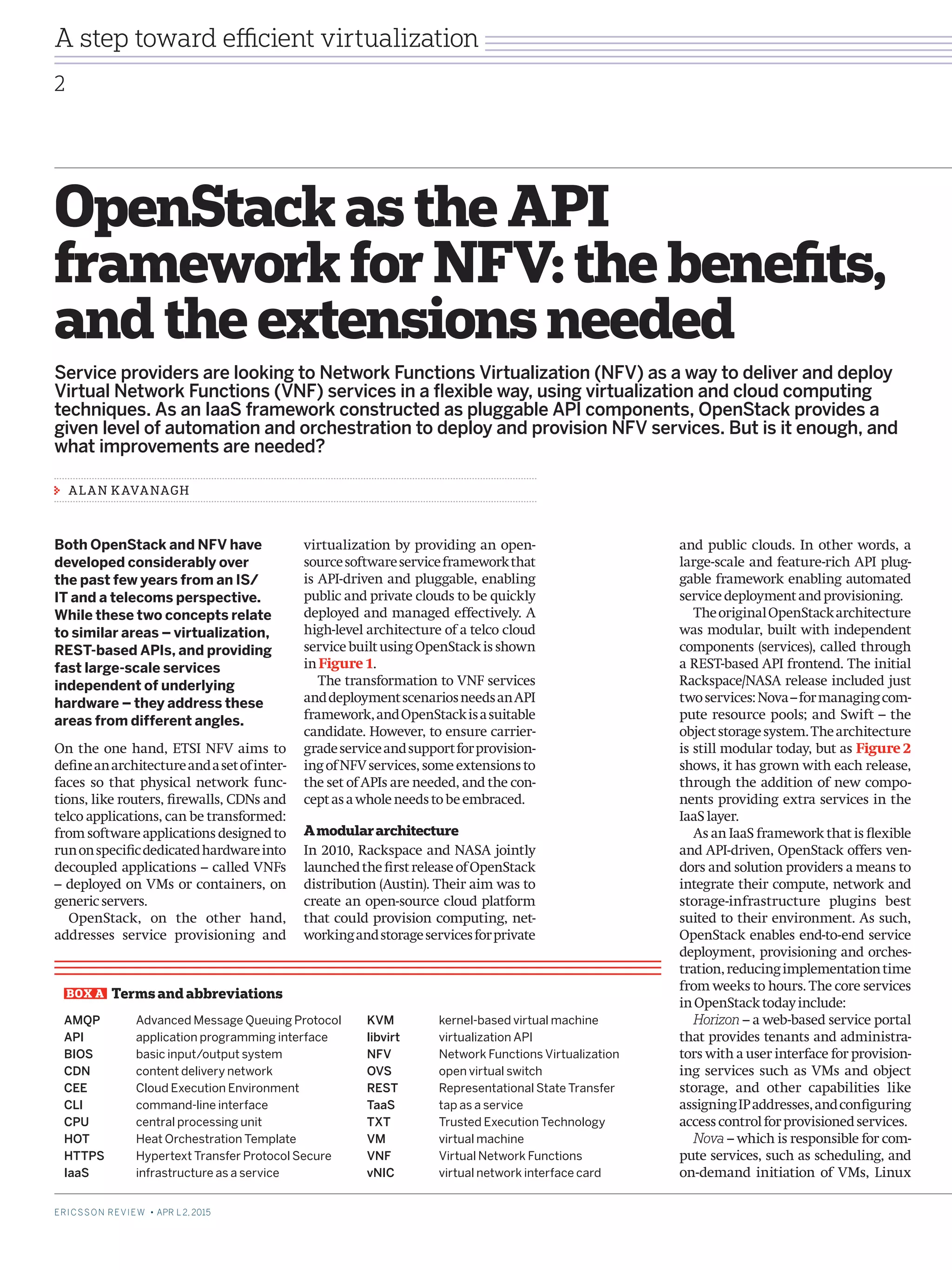 151121 e openstack-api-nfv | PDF