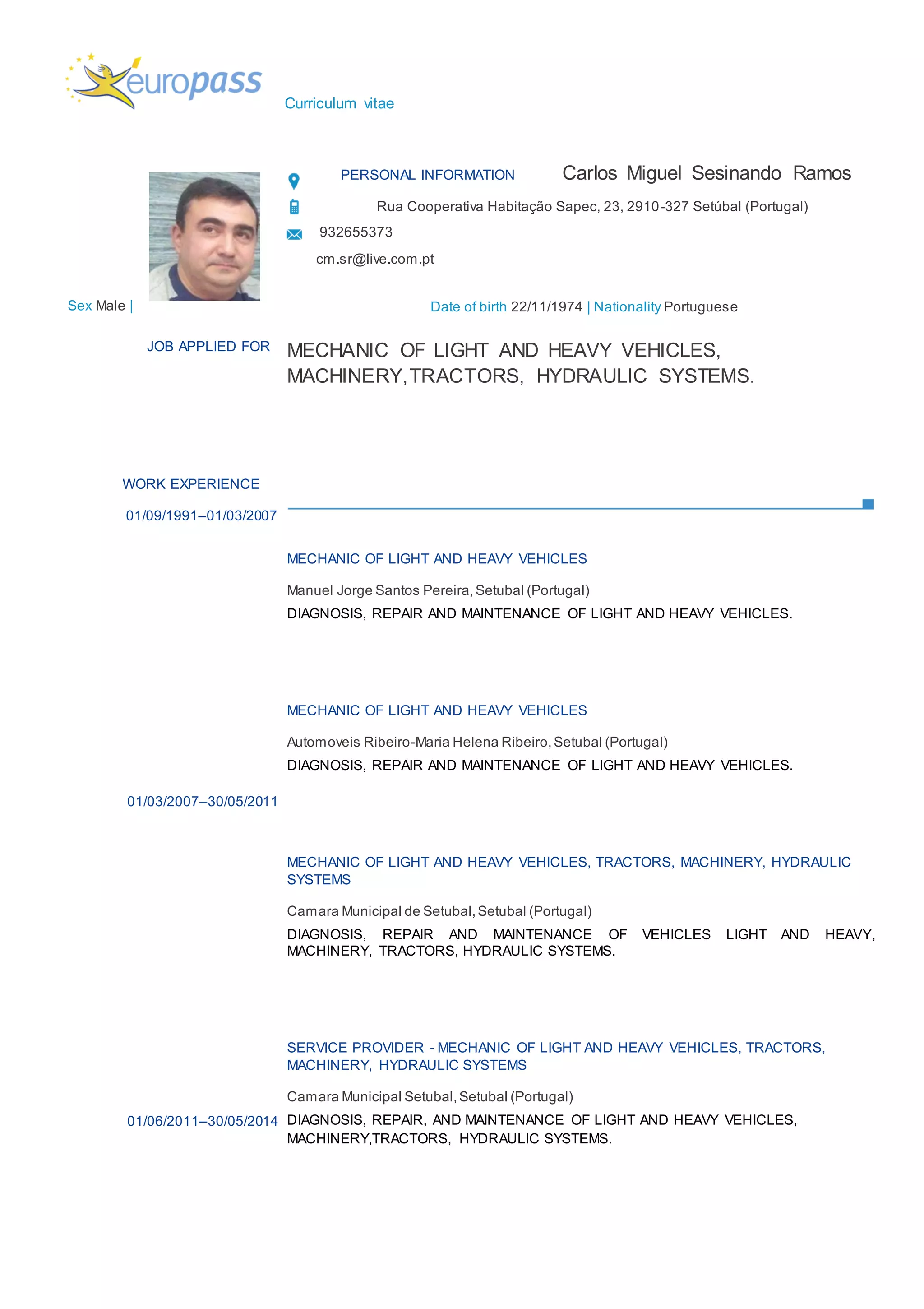 curriculum ingles | PDF