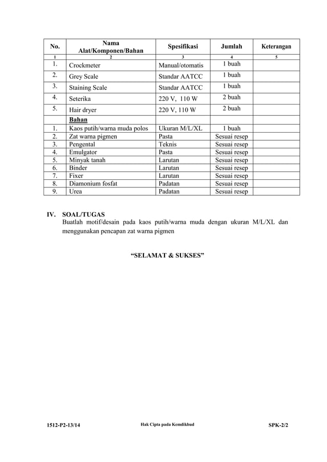 1512 p2-spk-teknik penyempurnaan tekstil | PDF